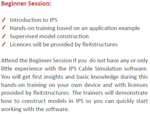 5. IPS Cable Simulation Konferenz 2023 | flexstructures GmbH Kaiserslautern
